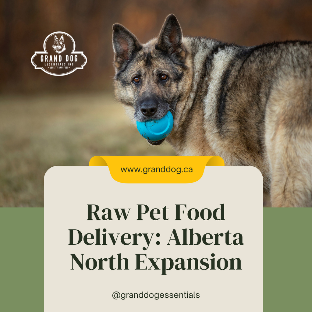 Raw Pet Food Delivery: Alberta North Expansion – Grand Dog Essentials